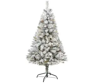 NEARLY NATURAL 5-ft White River Mountain Pine C Ristmas Tree - One-color