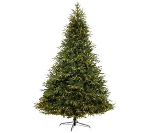NEARLY NATURAL 9-ft Colorado Mountain Christmas Tree - One-color