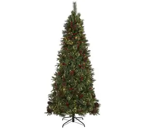 NEARLY NATURAL 7.5-ft Norway Mixed Pine Christm S Tree - One-color