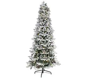 NEARLY NATURAL 7.5-ft Christmas Tree W/ 350 Led Lights - One-color