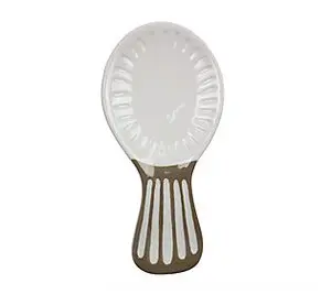 YOUNG'S INC. Young's Ceramic Inspirational Home Spoon Rest W / Wood Spoon - One-color