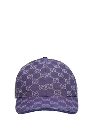 Gucci New Gg Canvas Baseball Cap - Blue,Grey | Editorialist