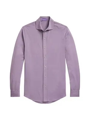 Ralph Lauren Purple Label Men's Cotton Button-Front Shirt - Wisteria  Wisteria
