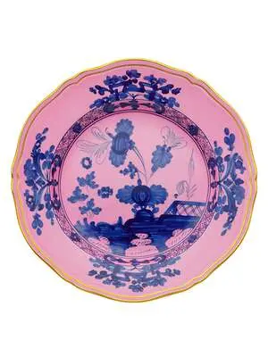GINORI 1735 Oriente Italiano Gold-rimmed Plate Collection Azalea