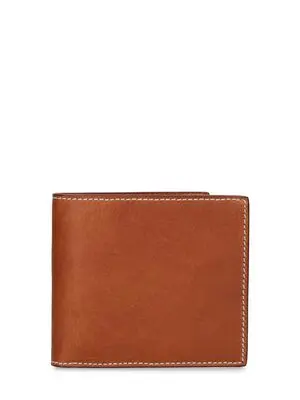 Thom Browne Leather Billfold Wallet - Natural