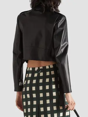 Prada Nappa Leather Biker Jacket