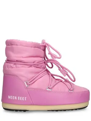 Moon Boot Low Light Nylon Moon Boots - Pink