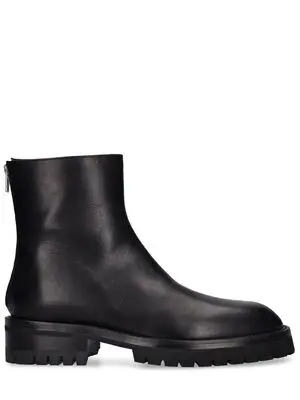 ANN DEMEULEMEESTER Drees Leather Ankle Boots