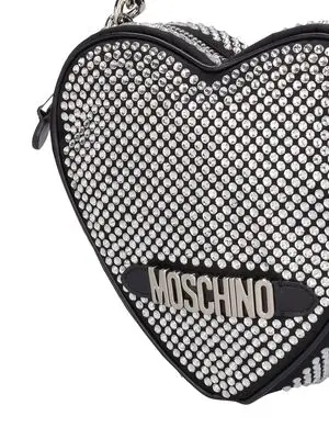 Moschino Crystal Heart Shoulder Bag