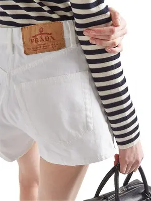 Prada Bull Denim Shorts