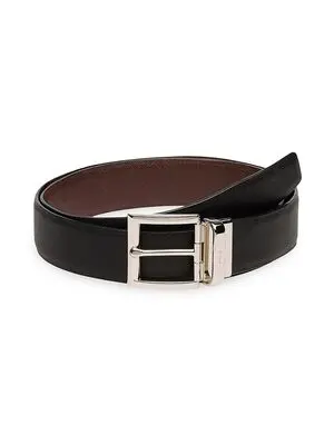 Prada Saffiano Leather Reversible Belt Burnt Sienna
