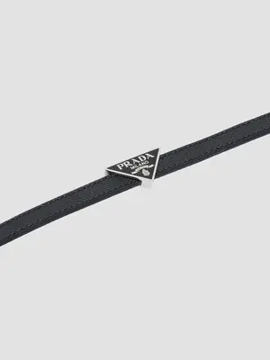 Prada Saffiano Leather Bracelet - Black