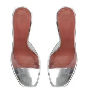 Amina Muaddi Lupita Glass Mules 70
