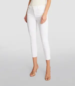 Paige Cropped Hoxton High-rise Skinny Jeans - White