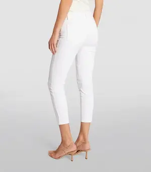 Paige Cropped Hoxton High-rise Skinny Jeans - White