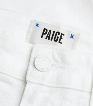 Paige Cropped Hoxton High-rise Skinny Jeans - White