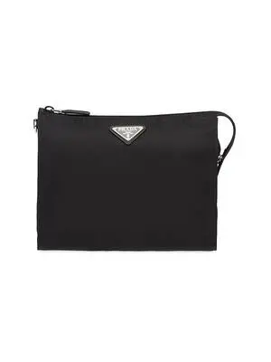 Prada Re-nylon And Saffiano Leather Necessaire - Black