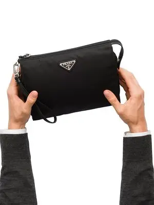 Prada Re-nylon And Saffiano Leather Necessaire