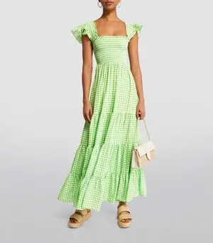 Rixo Gingham Kendall Maxi Dress