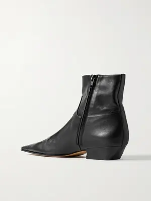 Khaite Marfa Leather Ankle Boots