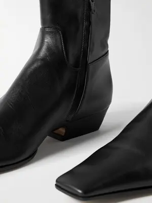 Khaite Marfa Leather Ankle Boots