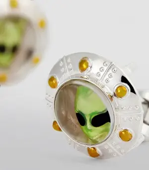 DEAKIN & FRANCIS Sterling Ufo Cufflinks