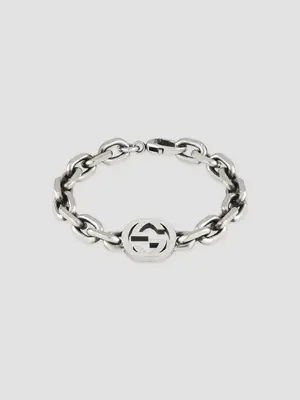 Gucci Interlocking G Sterling Bracelet - Silver