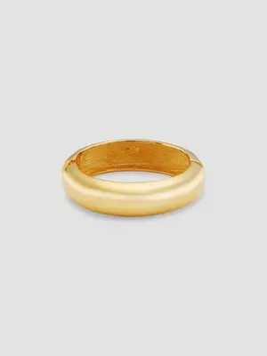 KENNETH JAY LANE 22k--plated Hinged Bangle - Gold