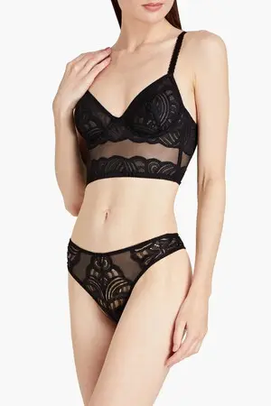 Cosabella Puglia Tulle And Stretchlace Underwired Bra
