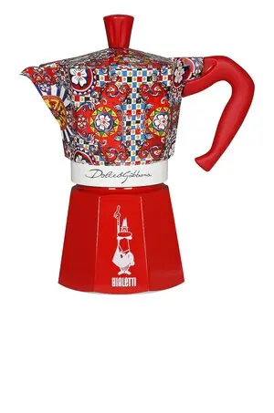 DOLCE & GABBANA CASA X Bialetti 6 Cup Moka Machine In Red - Medium Red