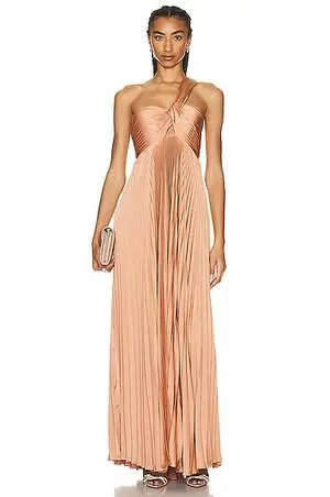 A.L.C. Nessa Dress In Metallic Copper