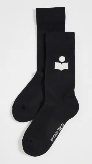 Isabel Marant Siloki Sporty Logo Socks