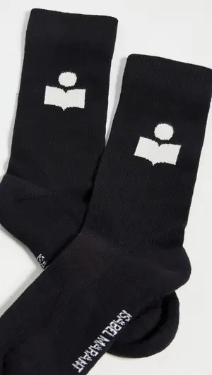 Isabel Marant Siloki Sporty Logo Socks
