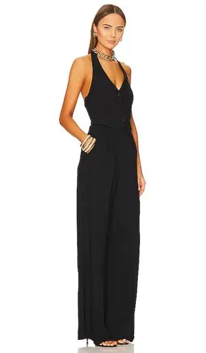 Amanda Uprichard Isadore Jumpsuit - Black