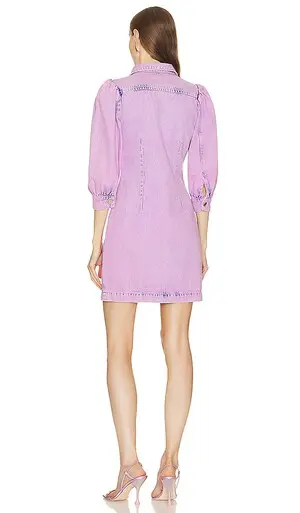 open lace back dress Purple Denim Machanic's Jacket – Brandin Vaughn Collection