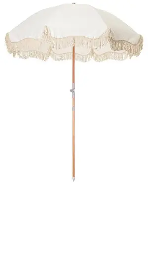 BUSINESS & PLEASURE Premium Beach Umbrella In White - Antique White