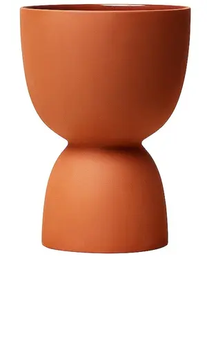 FRANCA NYC Medium Stacked Planter In Brown - Terracotta