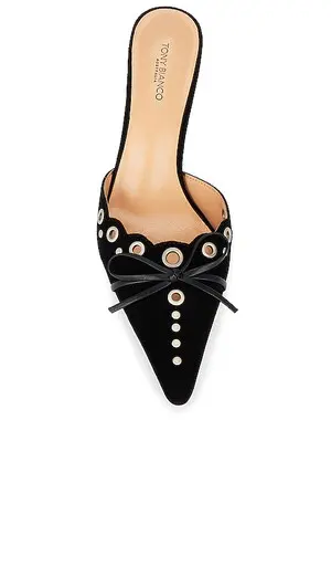 TONY BIANCO Shae Mule With Stiletto Heel And Bow Detailing