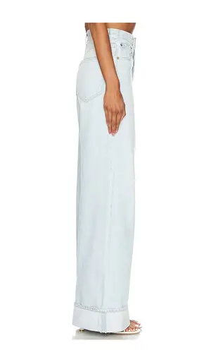 AGOLDE Dame High Rise Wide Leg Jeans - Revive