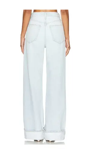 AGOLDE Dame High Rise Wide Leg Jeans - Revive