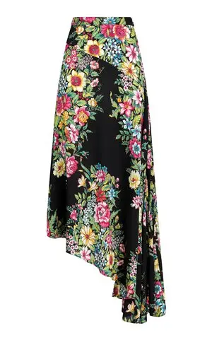 Etro Floral Crepe Maxi Skirt