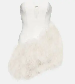 David Koma Feathered Dresses