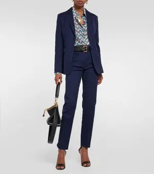 Etro Paisley Jacquard Cotton Blazer