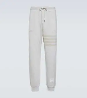 Thom Browne 4-bar Cotton Sweatpants - White