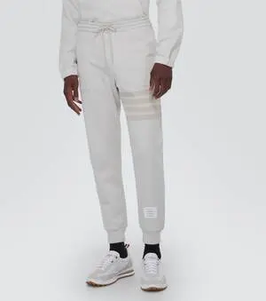 Thom Browne 4-bar Cotton Sweatpants - White