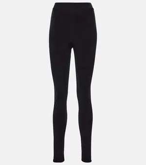 Alexandre Vauthier Jersey Leggings - Black