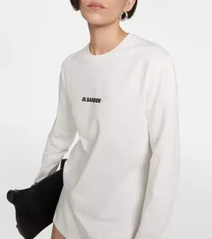 JIL SANDER Logo Cotton Sweatshirt