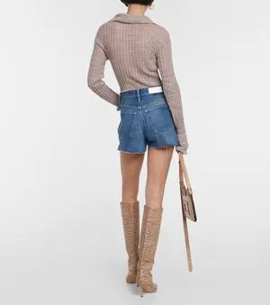RE/DONE High-rise Denim Shorts