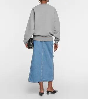 AMI Paris De Cœur Cotton Jersey Sweatshirt