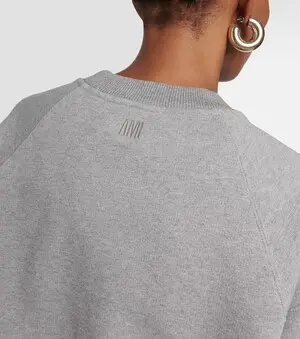 AMI Paris De Cœur Cotton Jersey Sweatshirt